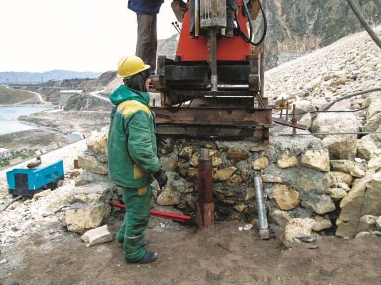 Geotechnical operations at the Sangtuda-1 Hydropower Plant in the ...